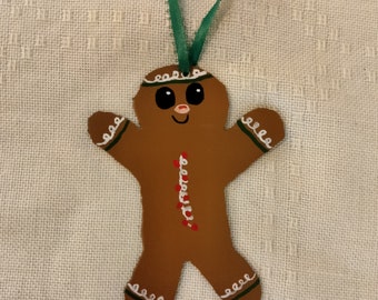 Rustic Metal Gingerbread Man Christmas Ornament, Stencil - Etsy