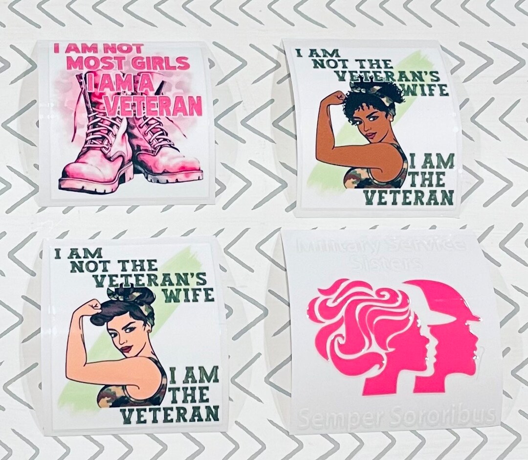 Women Veteran Sticker - Celebrating Her Strength and Service - Etsy
