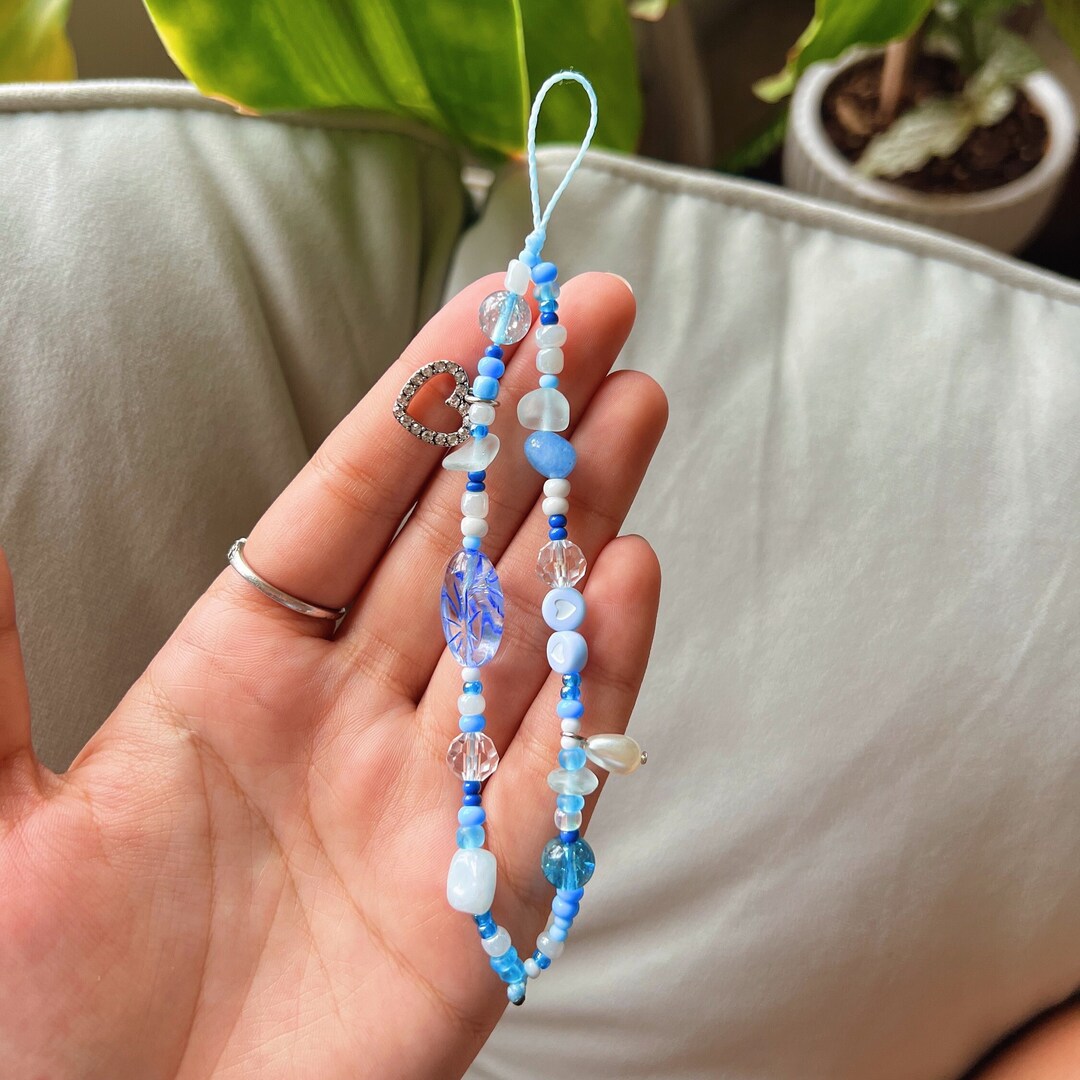 UNC Carolina Blue Phone Charm - Etsy