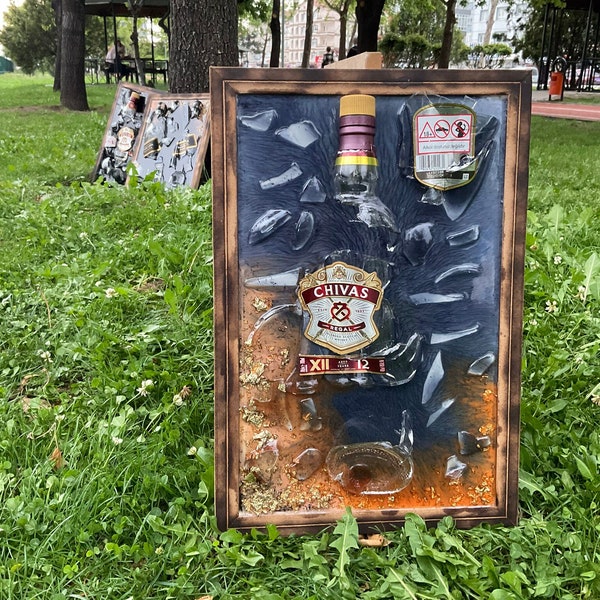 Epoxy Resin Bottle Art - Etsy