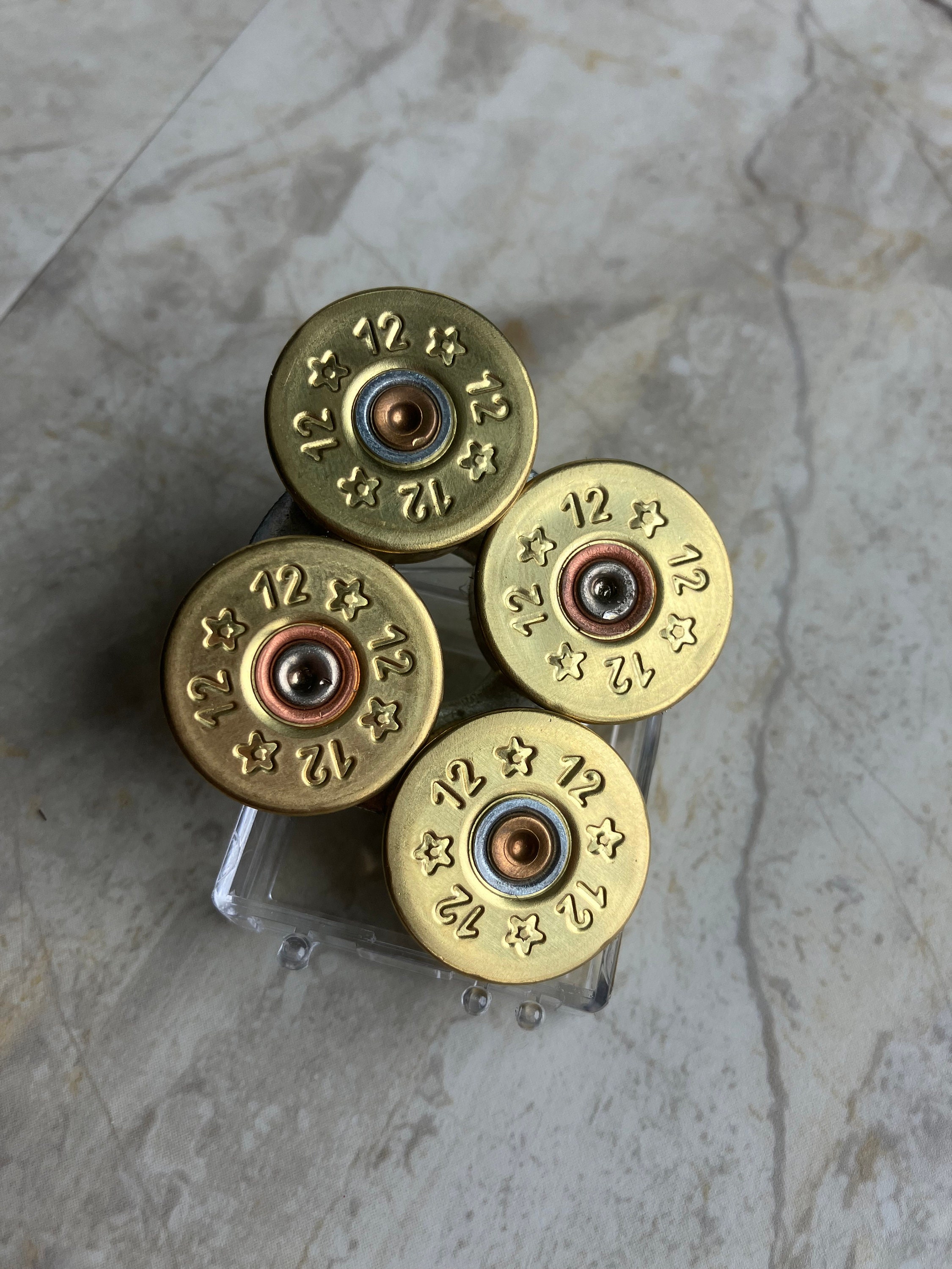 Set of 4 Brass 12 Gauge Magnets - Etsy