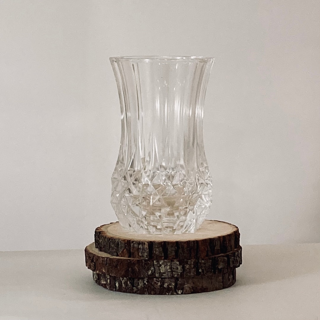 Vintage Longchamp (clear) by Cristal D'arques Flower Vase - Etsy