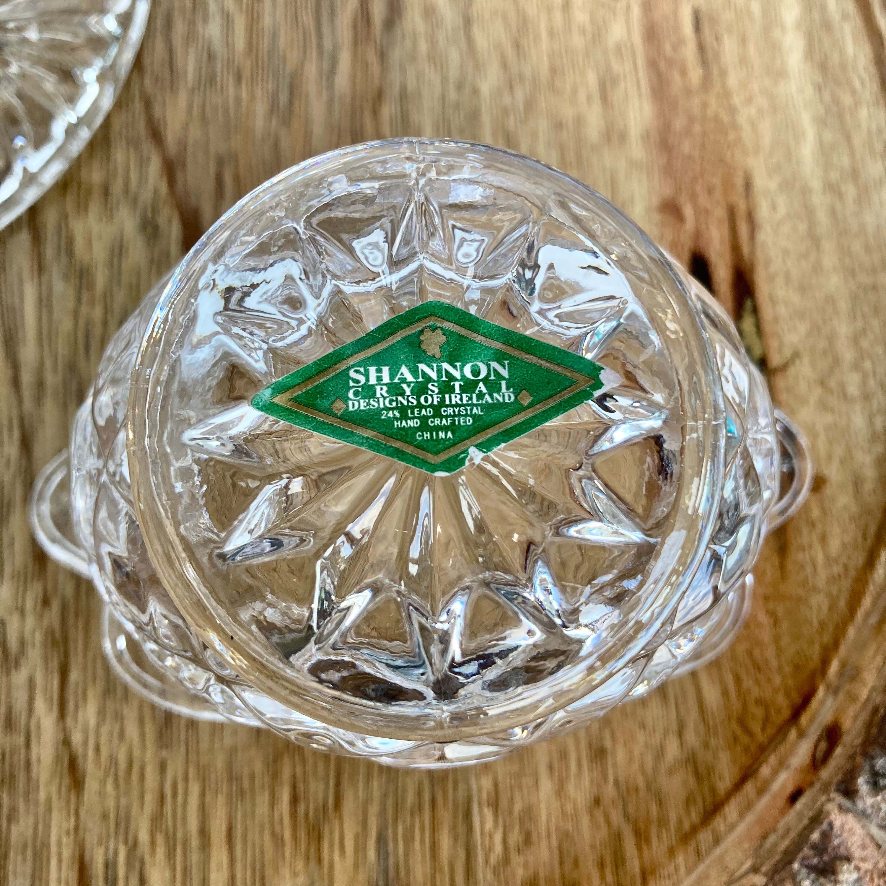 Vintage Shannon Crystal Leaded Crystal Sugar Bowl With Lid - Etsy