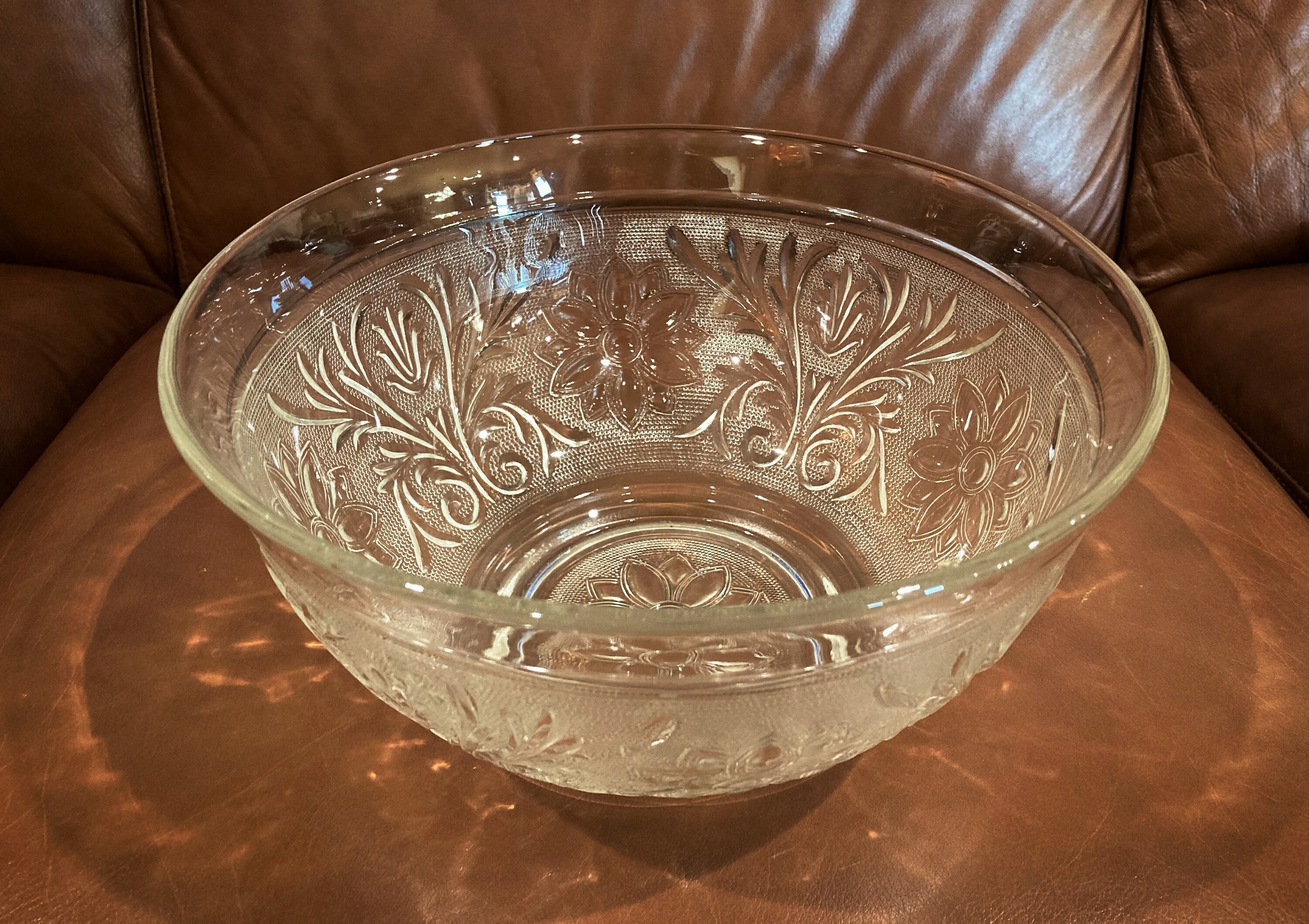 Vintage Anchor Hocking Sandwich Pattern Glass Bowls - Etsy