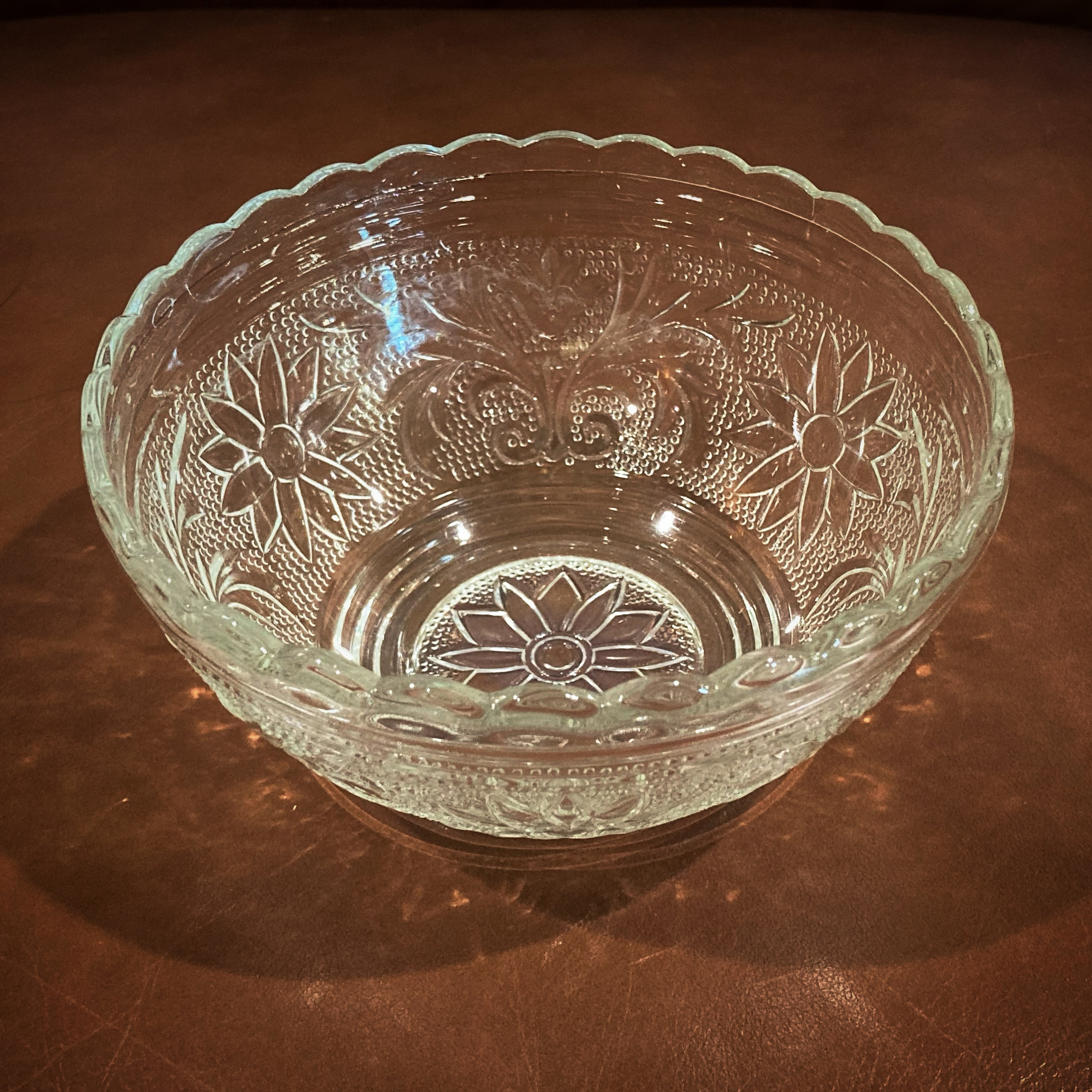 Vintage Anchor Hocking Sandwich Pattern Glass Bowls - Etsy