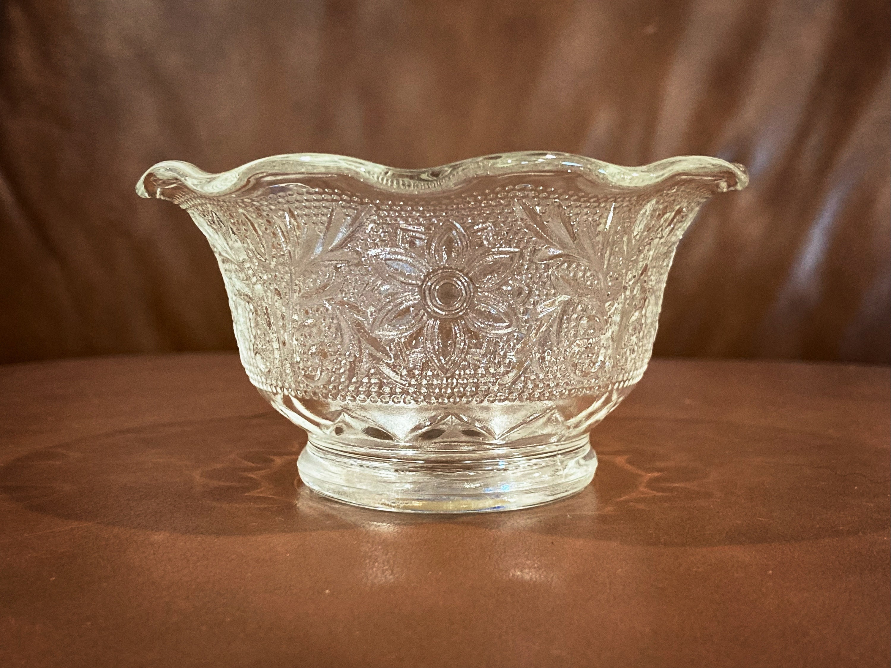 Vintage Anchor Hocking Sandwich Pattern Glass Bowls (small) - Etsy