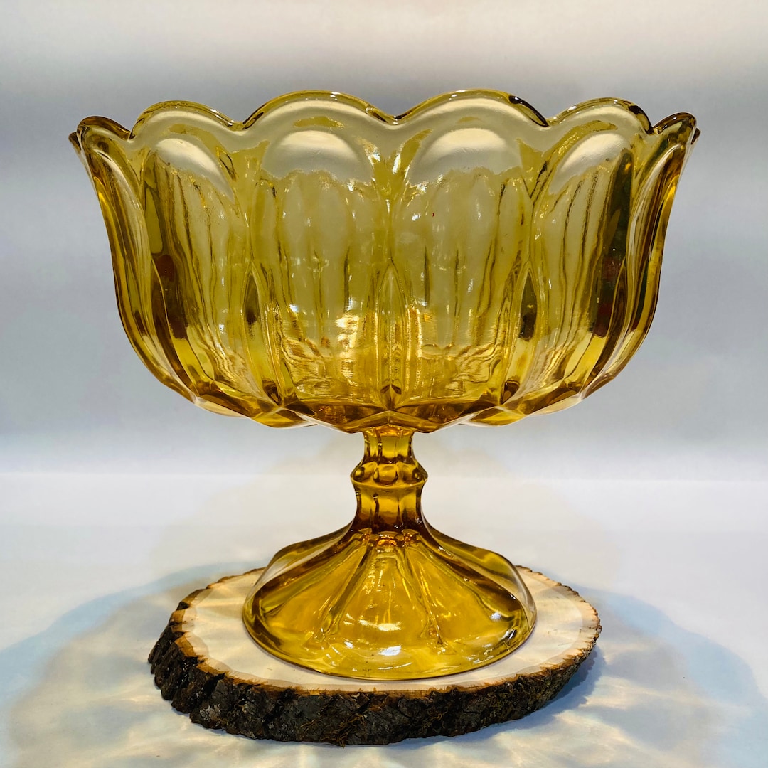 Vintage Amber Glass Fruit Bowl by Anchor Hocking / "fairfield Amber" - Etsy