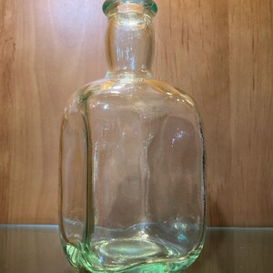 Vintage Recycled Glass Block Decanter - Etsy
