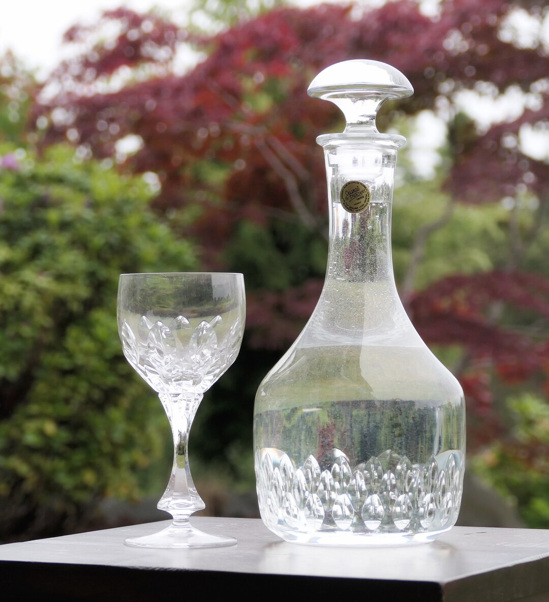 Cristal Durand Spirit Decanter (juan Pattern) With Stopper - Etsy