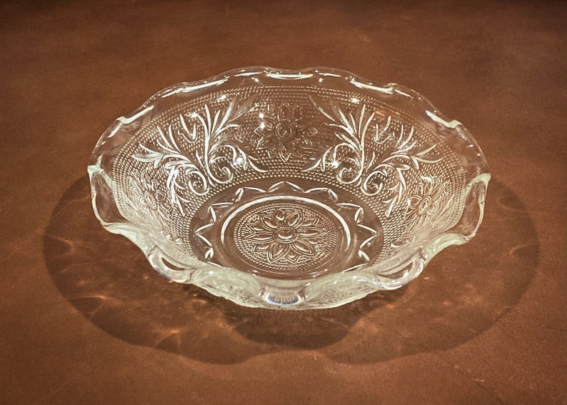 Vintage Anchor Hocking Sandwich Pattern Glass Bowls (small) - Etsy