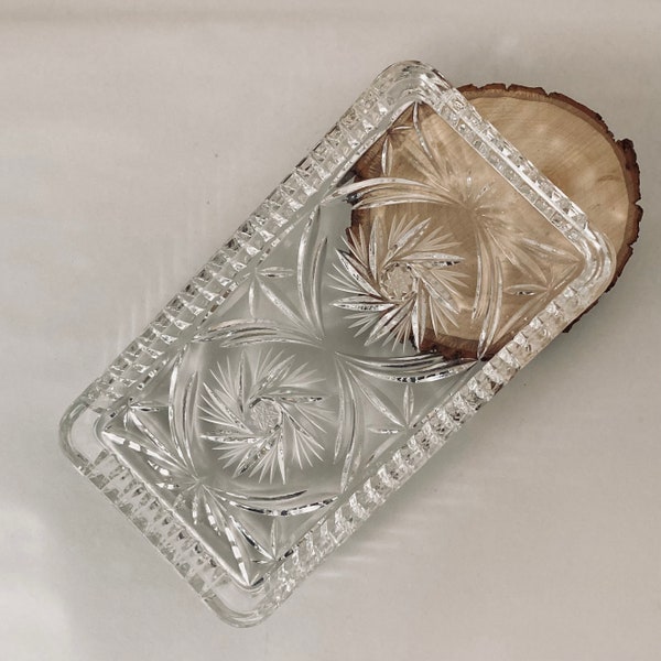 Crystal Relish Tray - Etsy