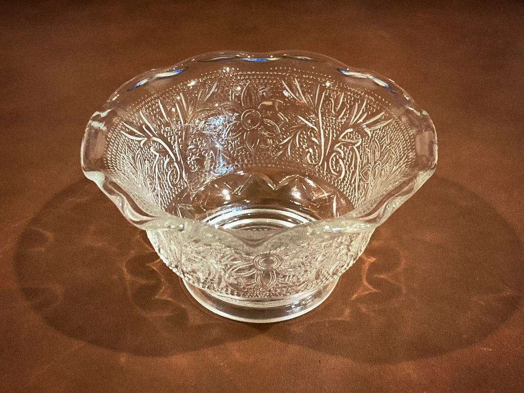 Vintage Anchor Hocking Sandwich Pattern Glass Bowls (small) - Etsy