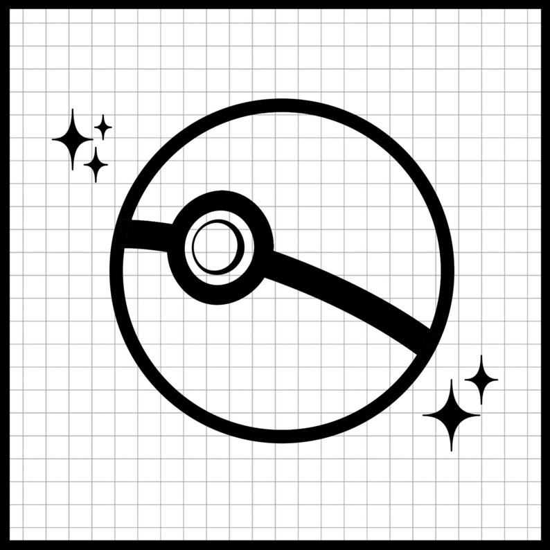 Pokemon Pokeball Svg Eps Dxf Png Instant Download - Etsy Canada