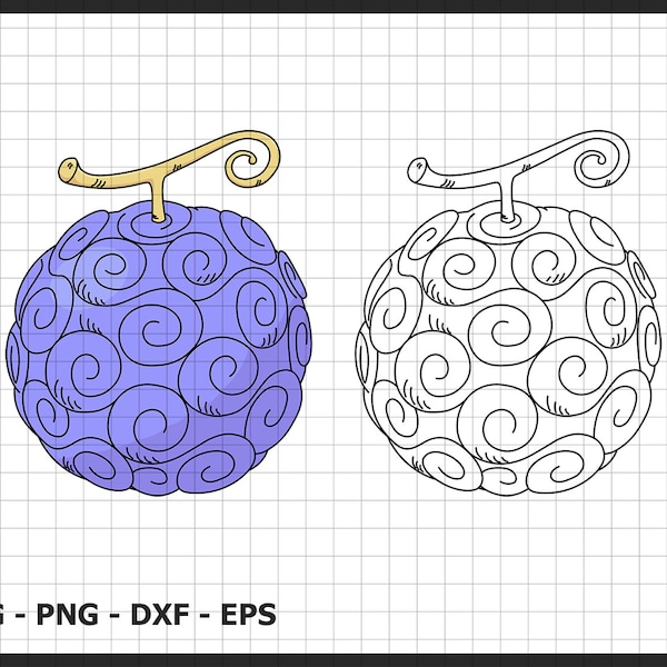 Devil Fruit Svg - Etsy