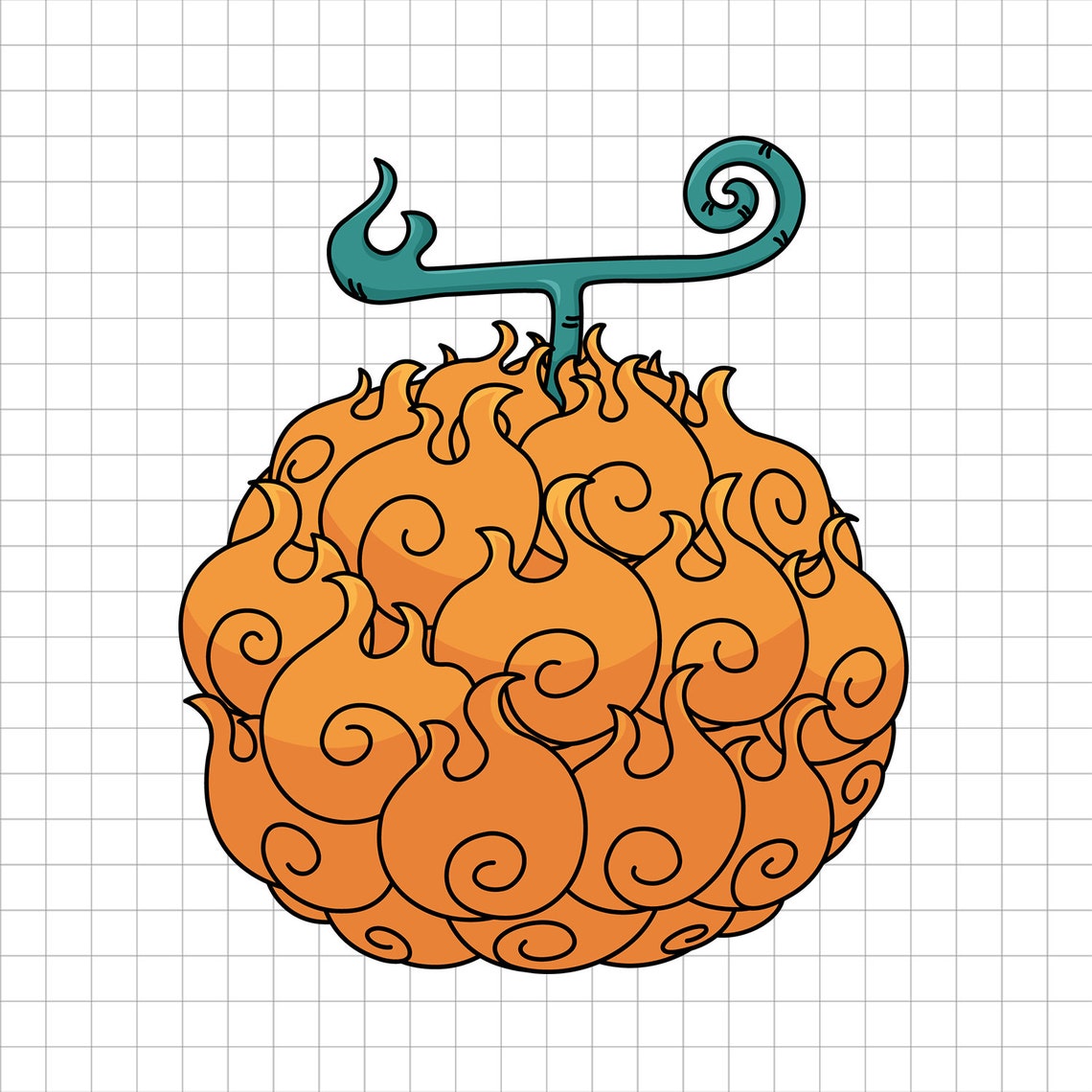 Mera Mera No Mi Devil Fruit Svg Eps Dxf Png Instant Download - Etsy