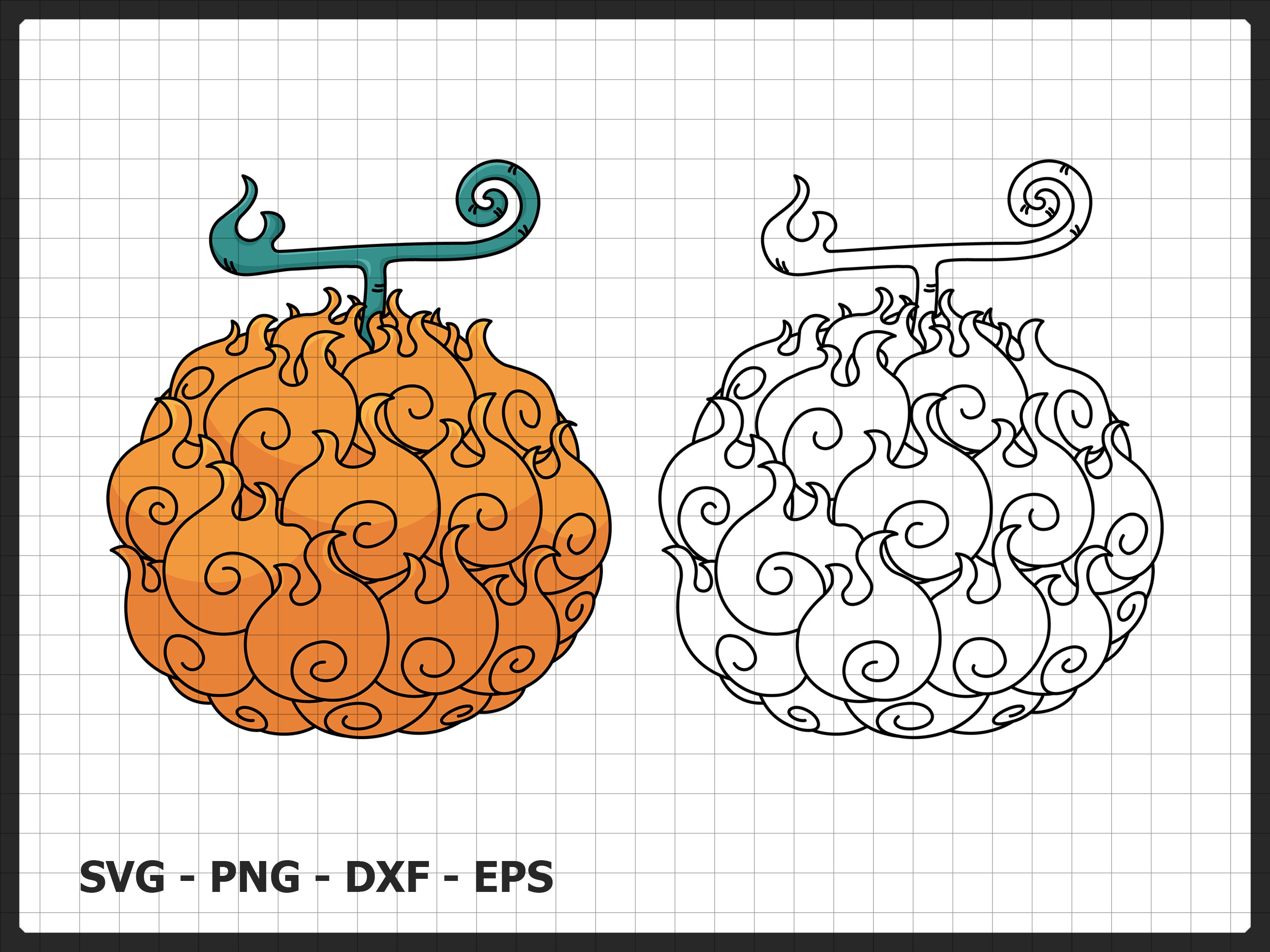 Mera Mera No Mi Devil Fruit Svg Eps Dxf Png Instant Download - Etsy