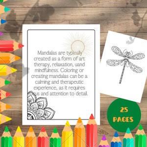 Bug Mandala Coloring Book PDF for All Ages - Simple and Intricate ...