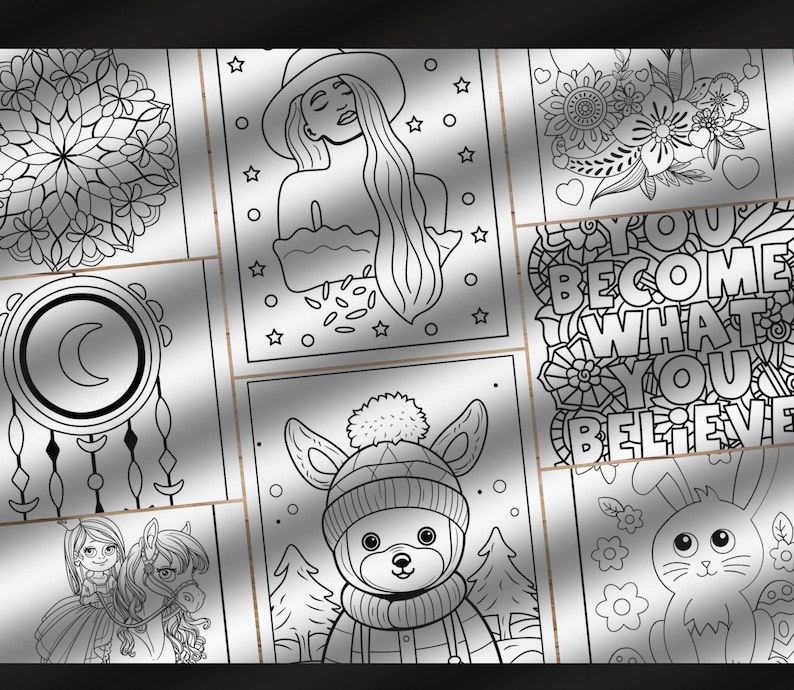 Printable Coloring Pages | 500 Coloring Pages PDF Digital Download for ...