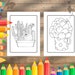 Floral Cactus & Succulent Coloring Gages, Printable PDF, Botanical ...
