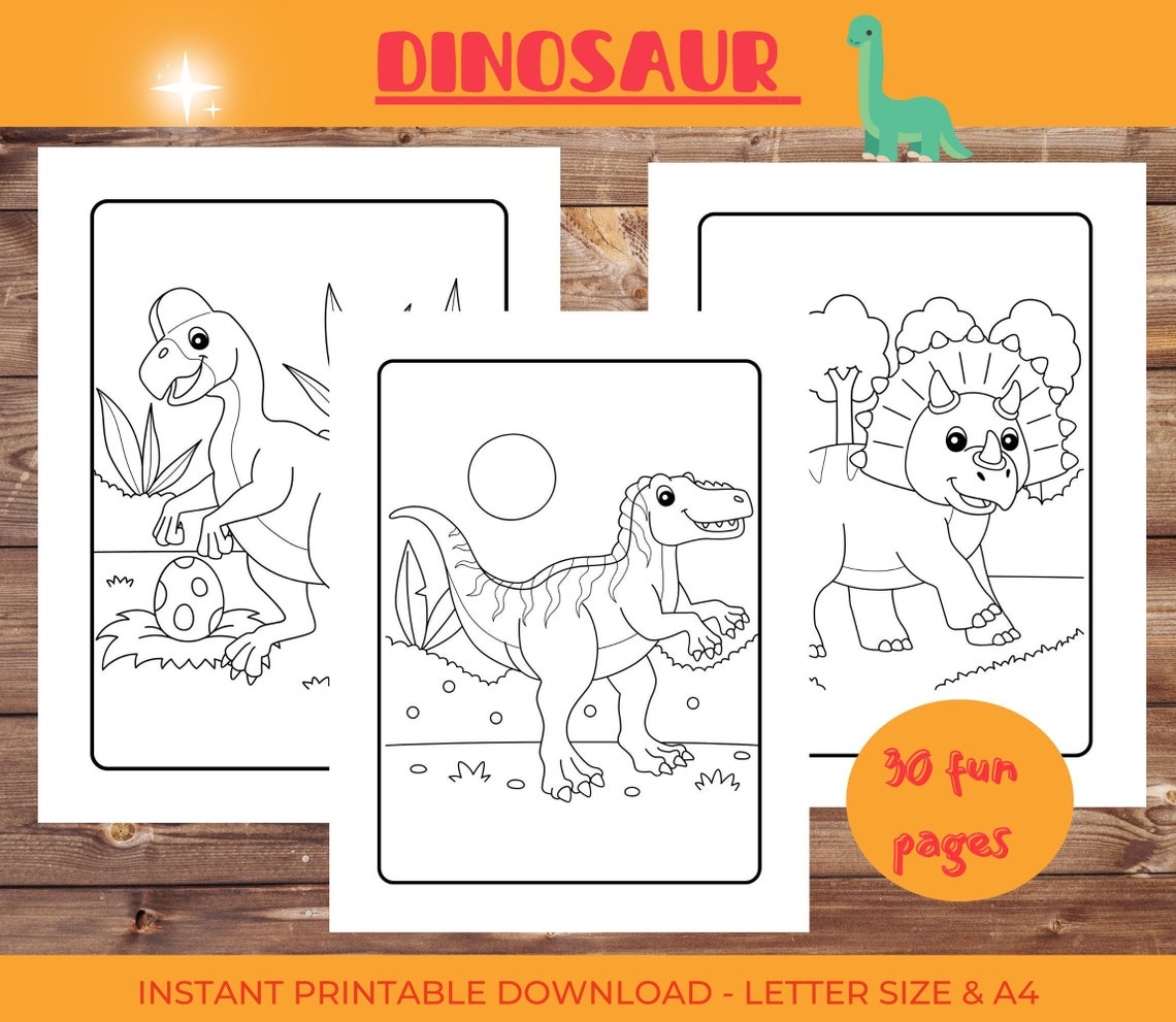Dinosaur Coloring Pages for Boys and Girls, Dinosaur Printable, Kids ...