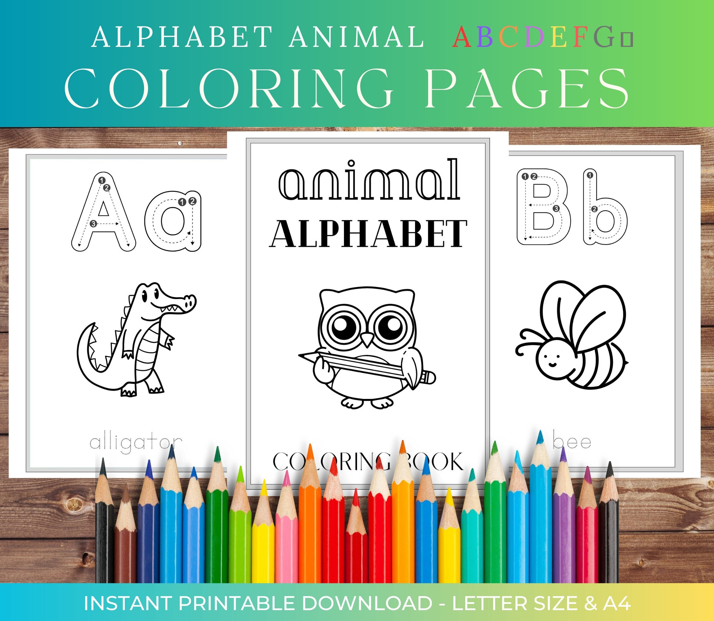 ABC Coloring Page for Kids Babys First Game Alphabet Classroom, School ...