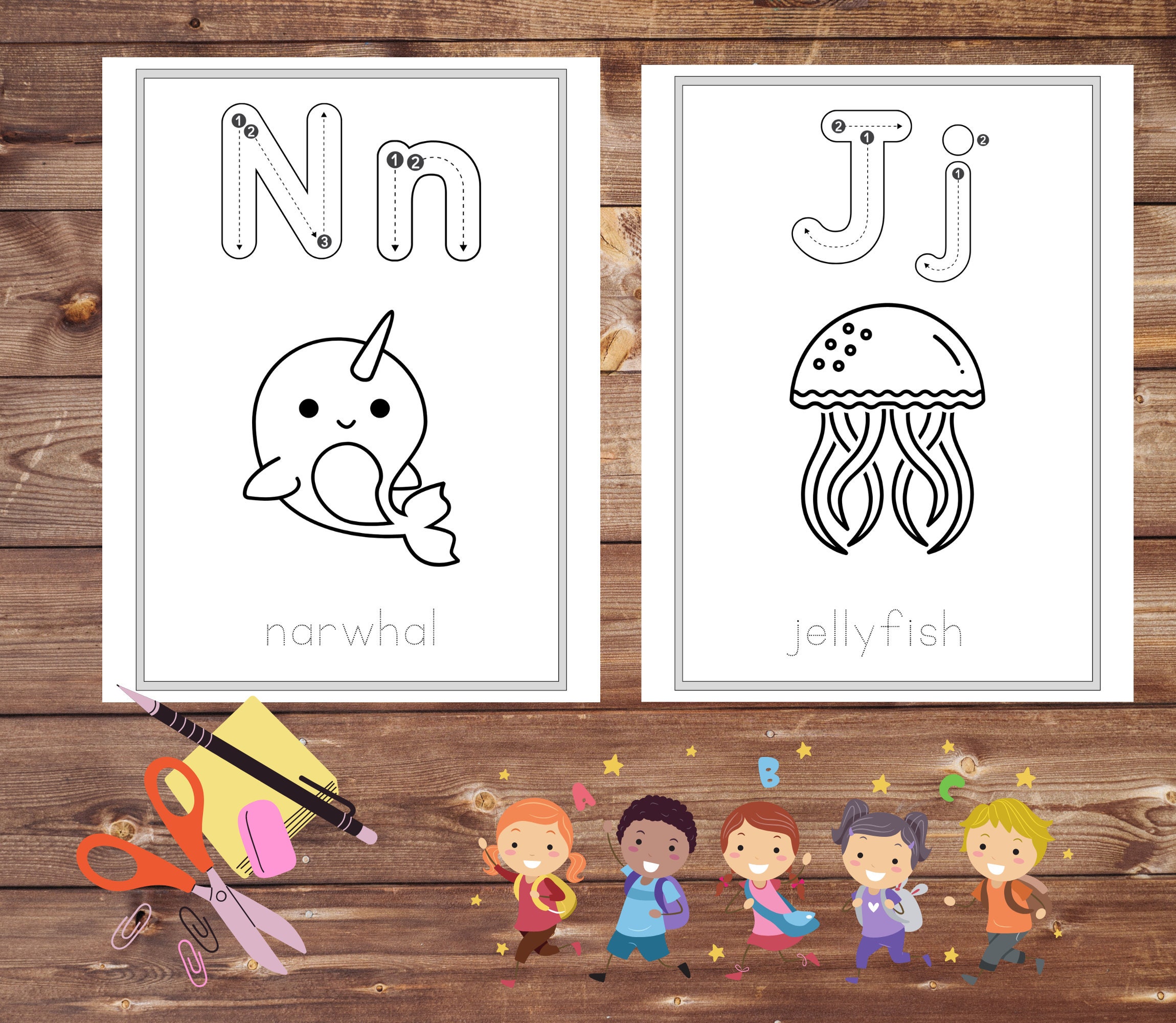 ABC Coloring Page for Kids| Baby’s First Game Alphabet | Classroom ...