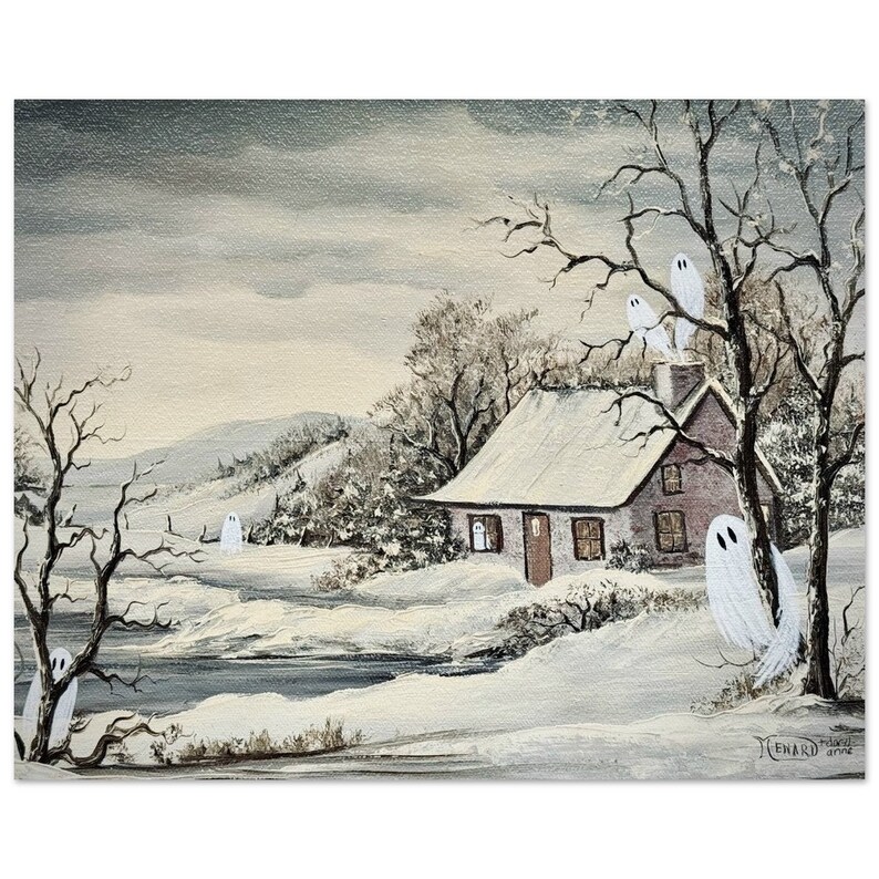 Haunting Winter Scene Art Print, 8" X 10" or 11" X 14" - Etsy