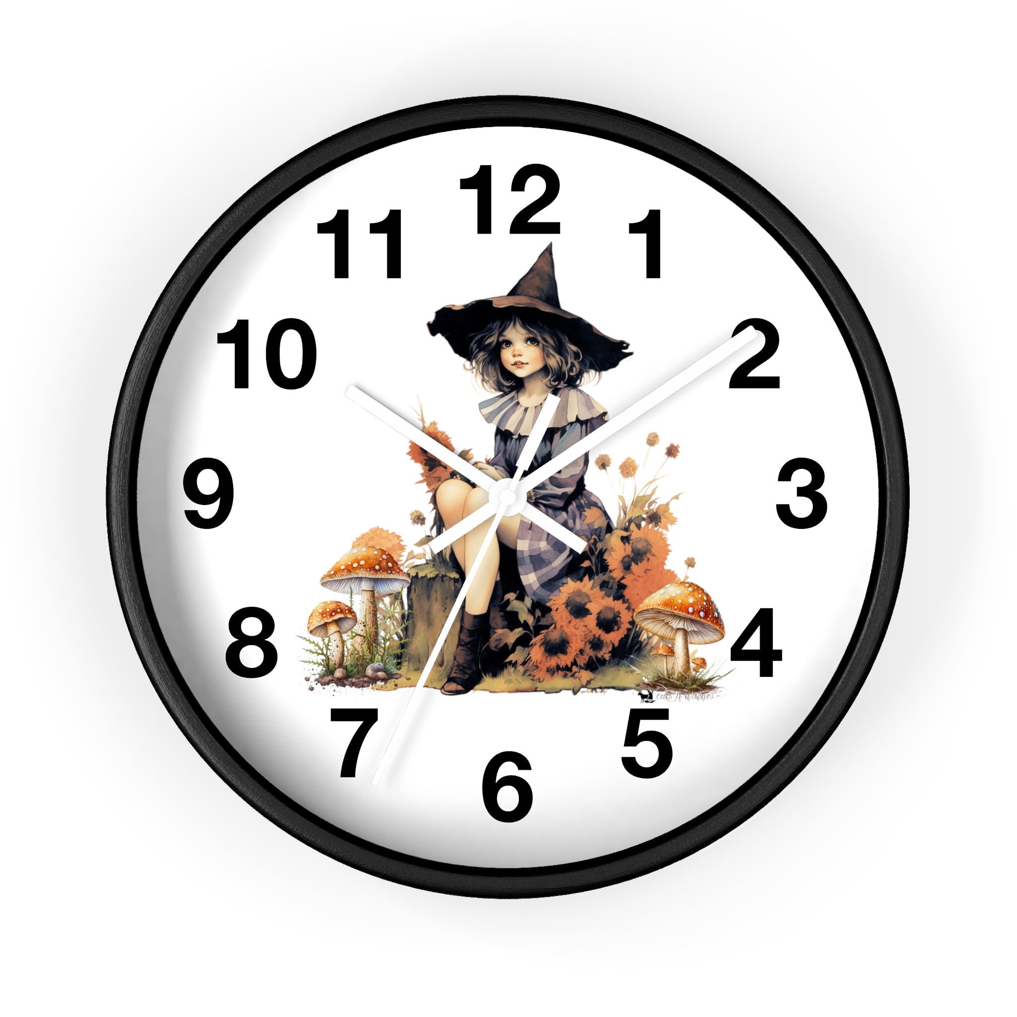 Vintage Witch Wall Clock Cottagecore Clock Gift for Witch Lovers ...