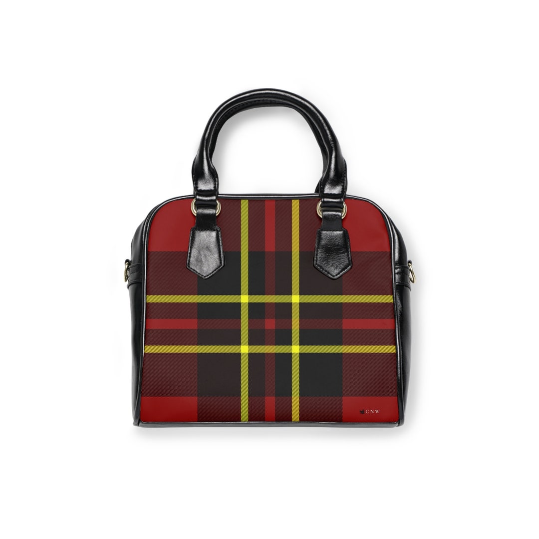 Touch of Class Red and Black Plaid With a Splash of Yellow to Highlight ...