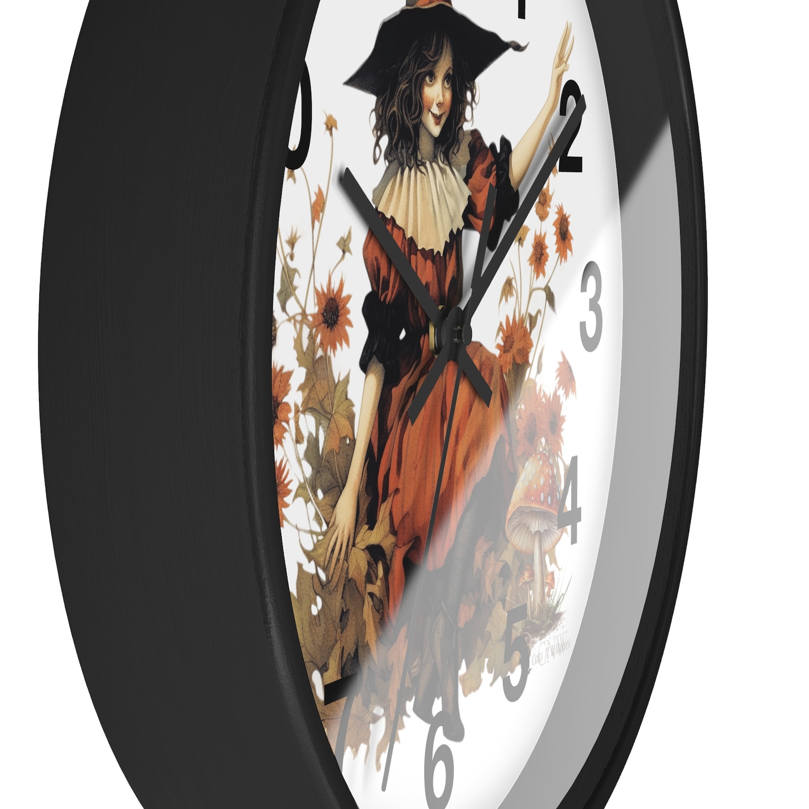 Vintage Witch Wall Clock Cottagecore Clock Gift for Witch Lovers ...