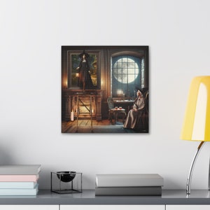 The Witching Hour a Meeting Witch Stepping Out of Portrait to Join ...