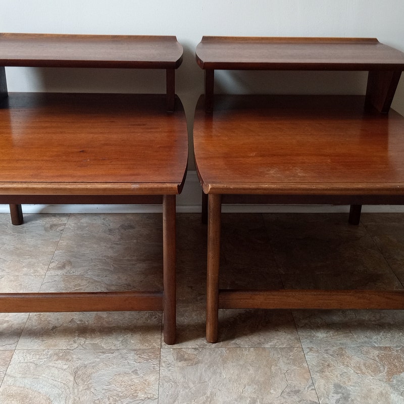 Mid Century End Table - Etsy