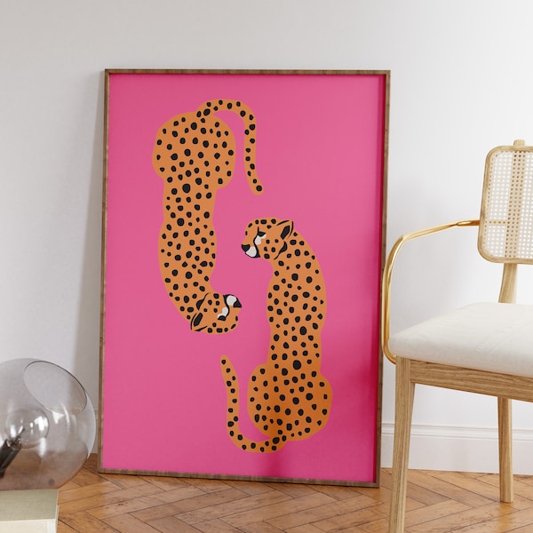 Pink Leopard Print - Etsy