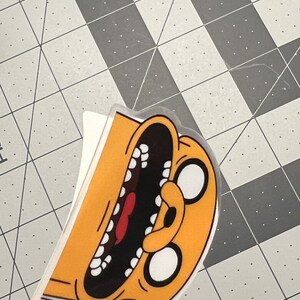 Adventure Time Shocked Finn and Jake Window Clear Vinyl - Etsy