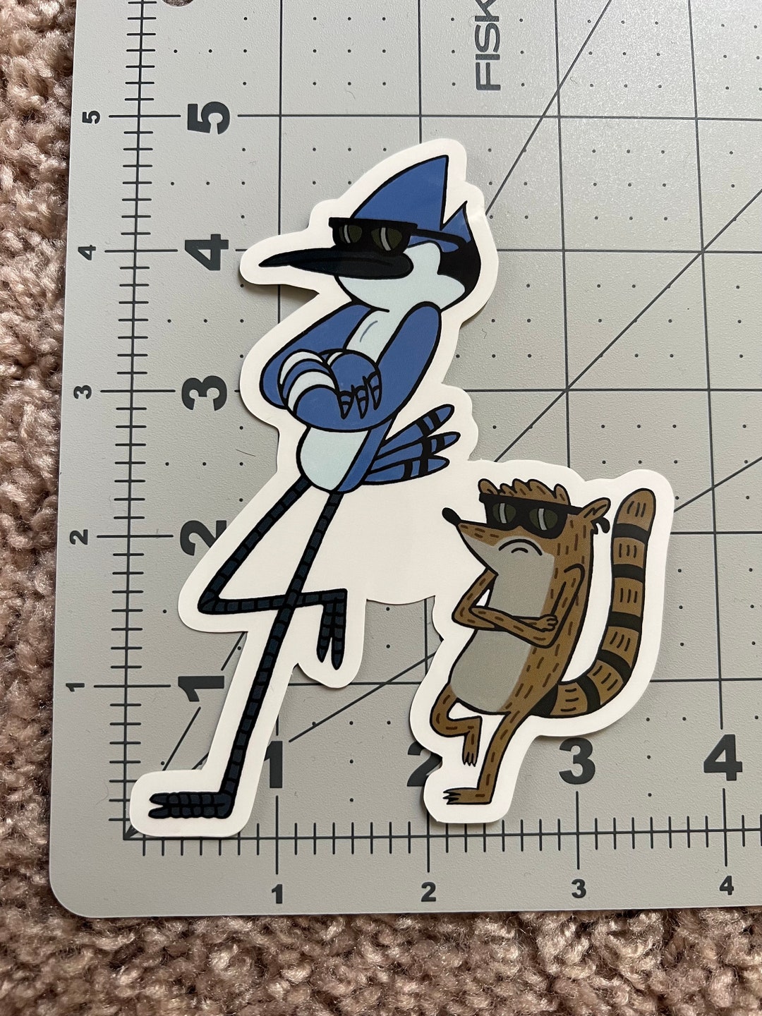 Regular Show Mordecai and Rigby Clear Vinyl Sticker - Etsy