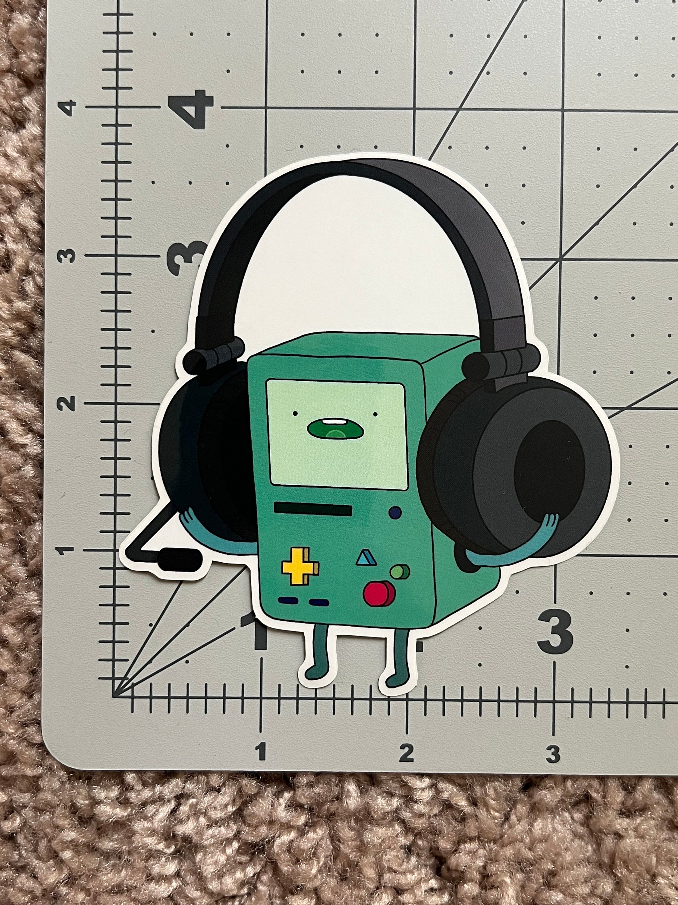 BMO Headphone Adventure Time Clear Vinyl Sticker - Etsy