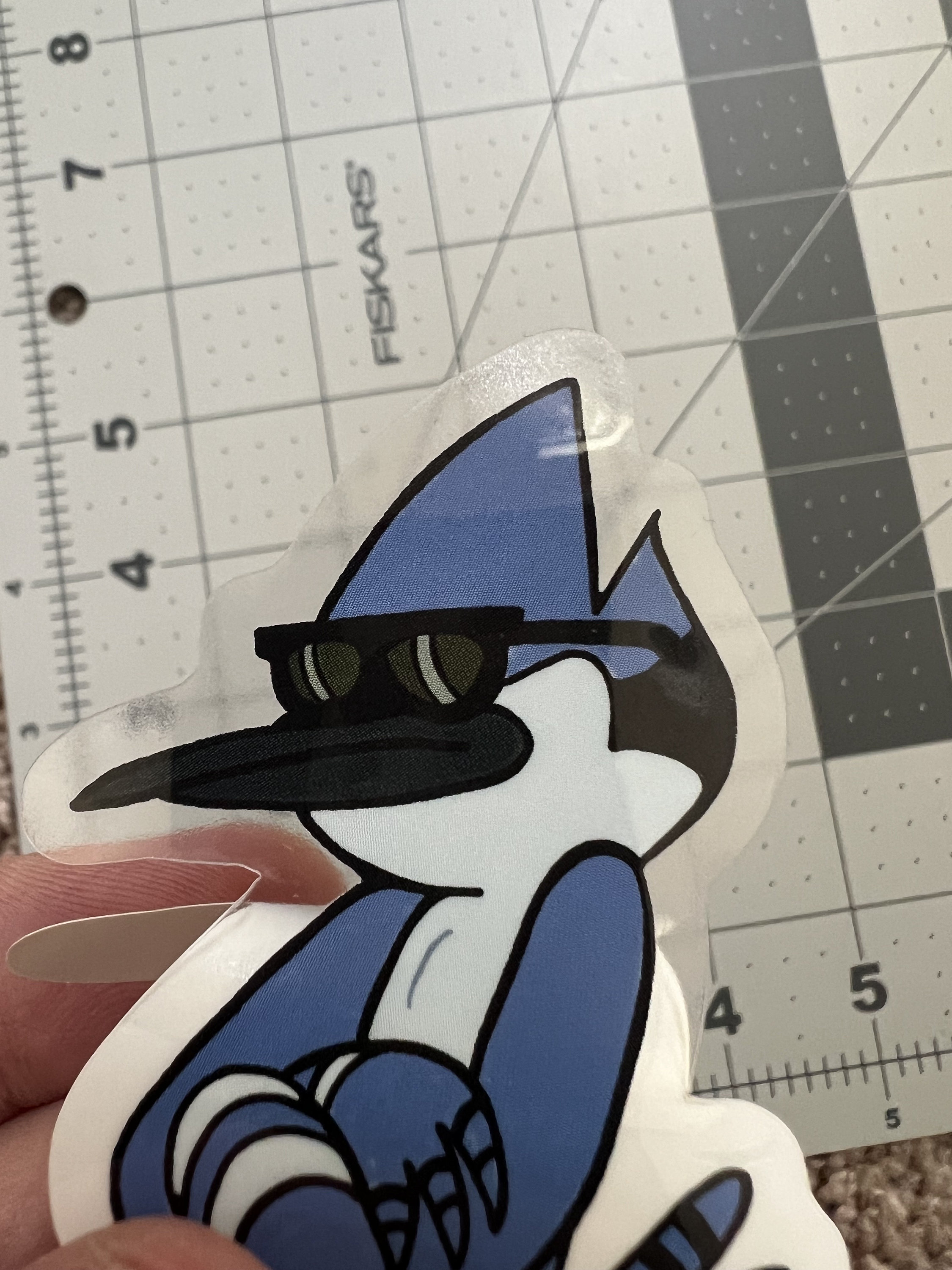 Regular Show Mordecai and Rigby Clear Vinyl Sticker - Etsy
