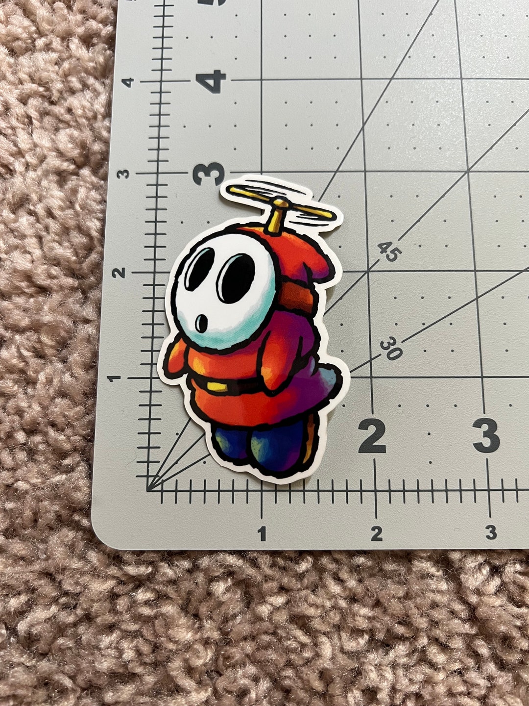 Shy Guy Super Mario Vinyl Sticker - Etsy
