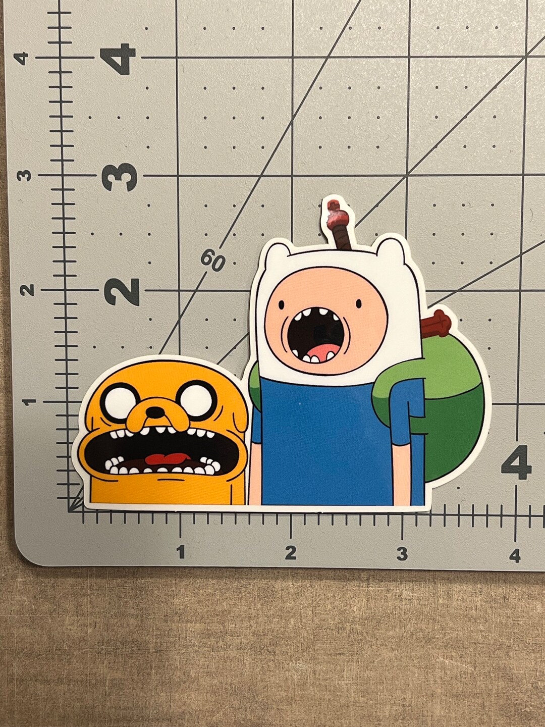 Adventure Time Shocked Finn and Jake Window Clear Vinyl Sticker - Etsy