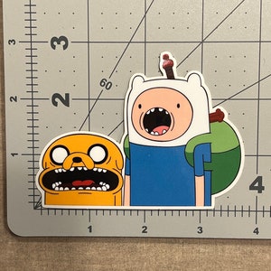 Adventure Time Shocked Finn and Jake Window Clear Vinyl Sticker - Etsy