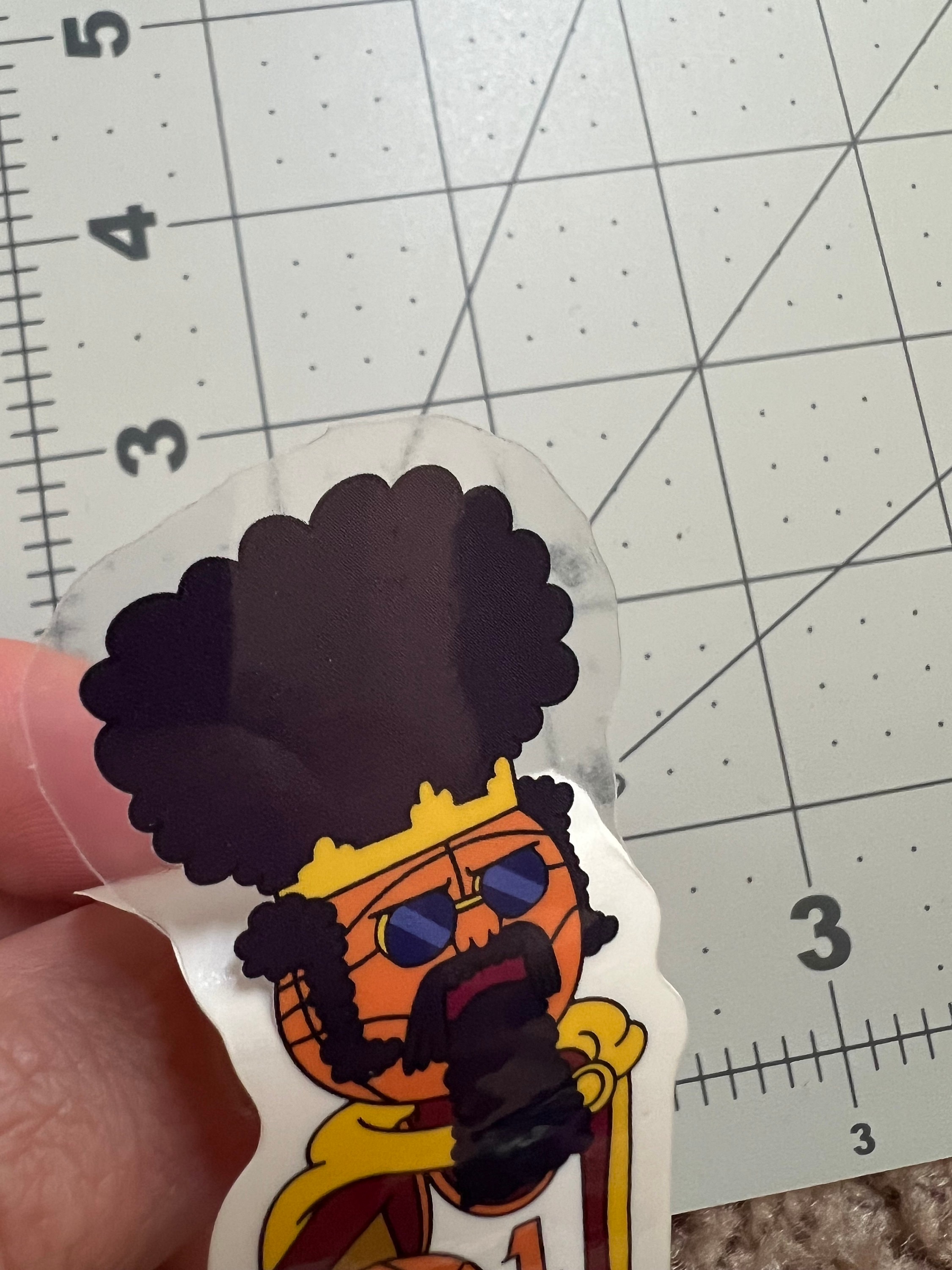 Regular Show God of Basketball Clear Vinyl Sticker - Etsy