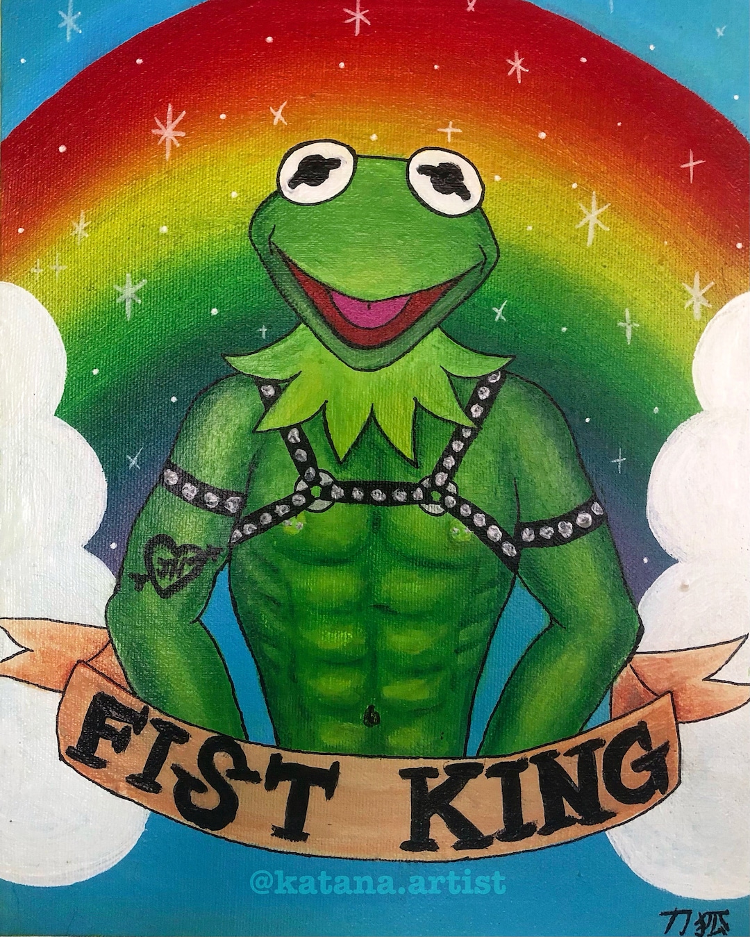 Fist King Kermit the Frog - Etsy