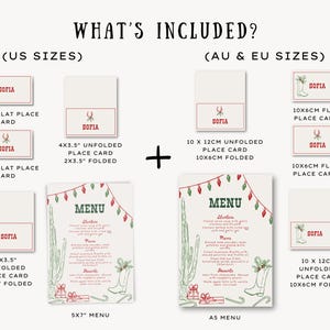 Holiday Hoedown Editable Menu & Place Card Templates | Whimsical Fun ...