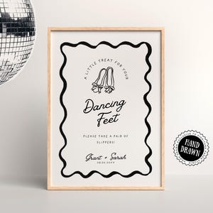 Signage for Slippers at Wedding, A Little Treat for Your Dancing Feet ...
