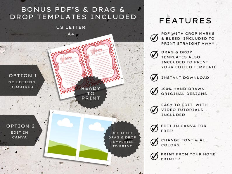 Ready to Pop 50s Soda Baby Shower Game: Word Scramble (editable Canva ...