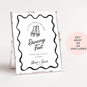 Signage for Slippers at Wedding, A Little Treat for Your Dancing Feet ...