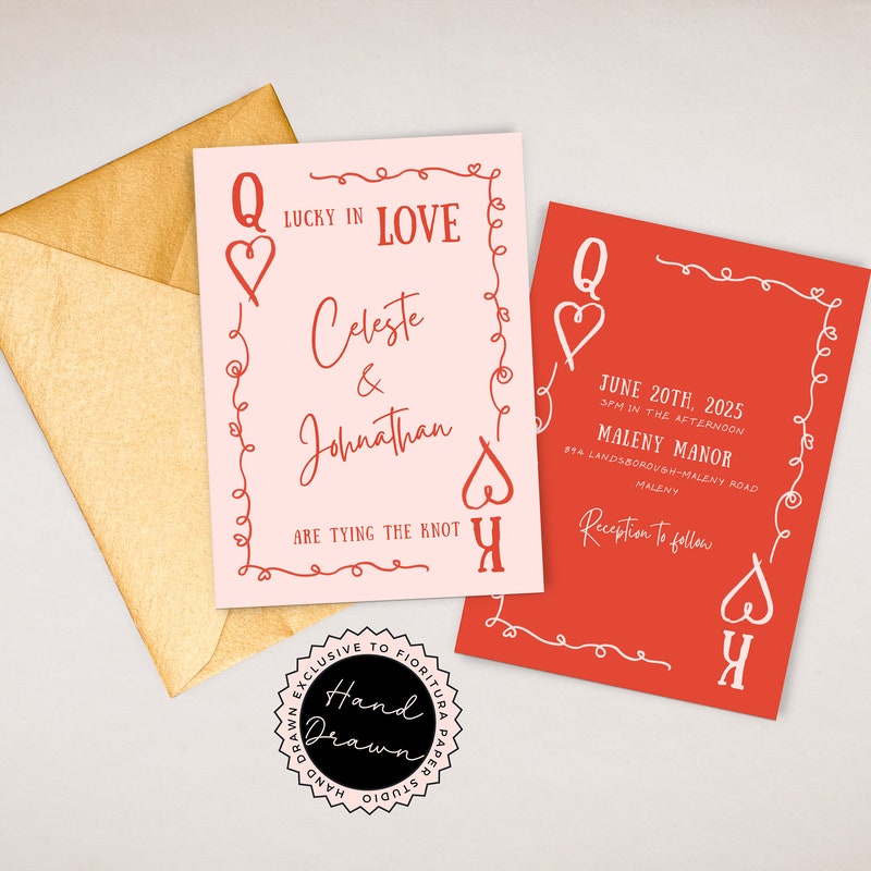 Playing Card Invite - Etsy