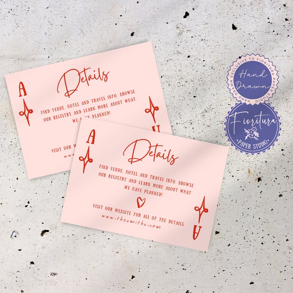 Playing Card Invite - Etsy