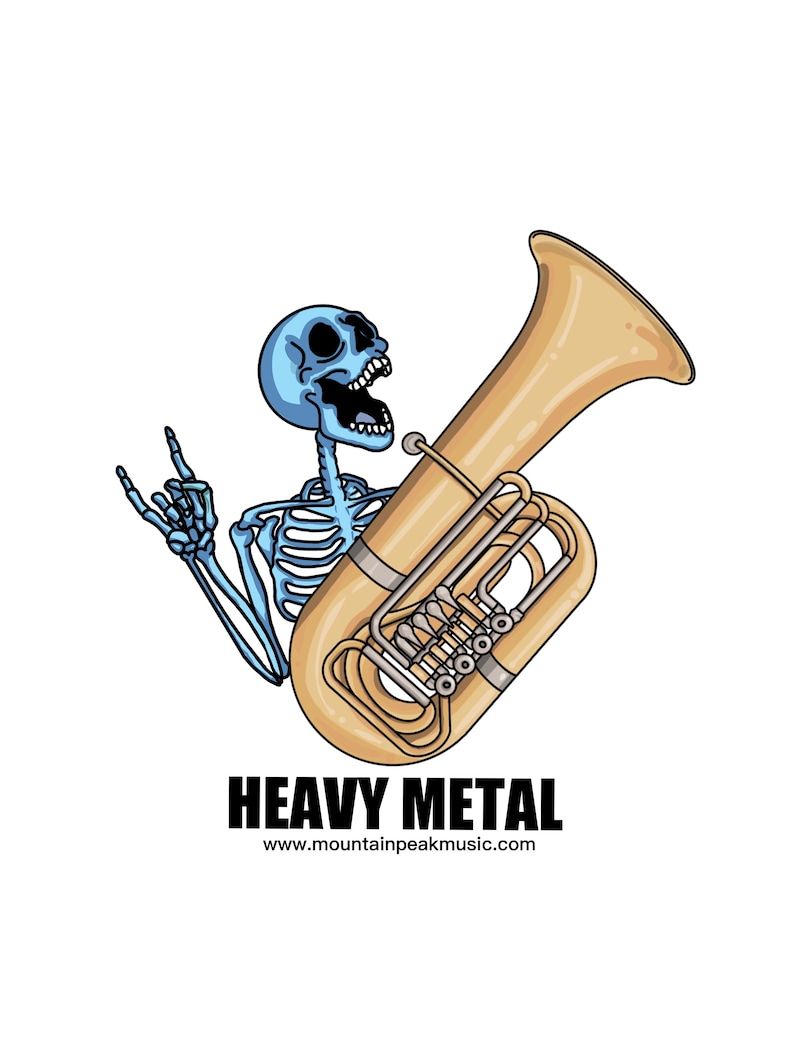 Tuba Sticker: Heavy Metal - Etsy