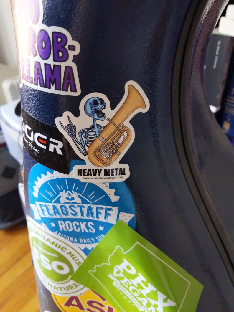 Tuba Sticker: Heavy Metal - Etsy